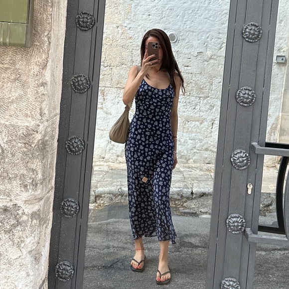 Realisation Par | Dresses | Silk Blue Dress The Iggy Dress In Saffron ...